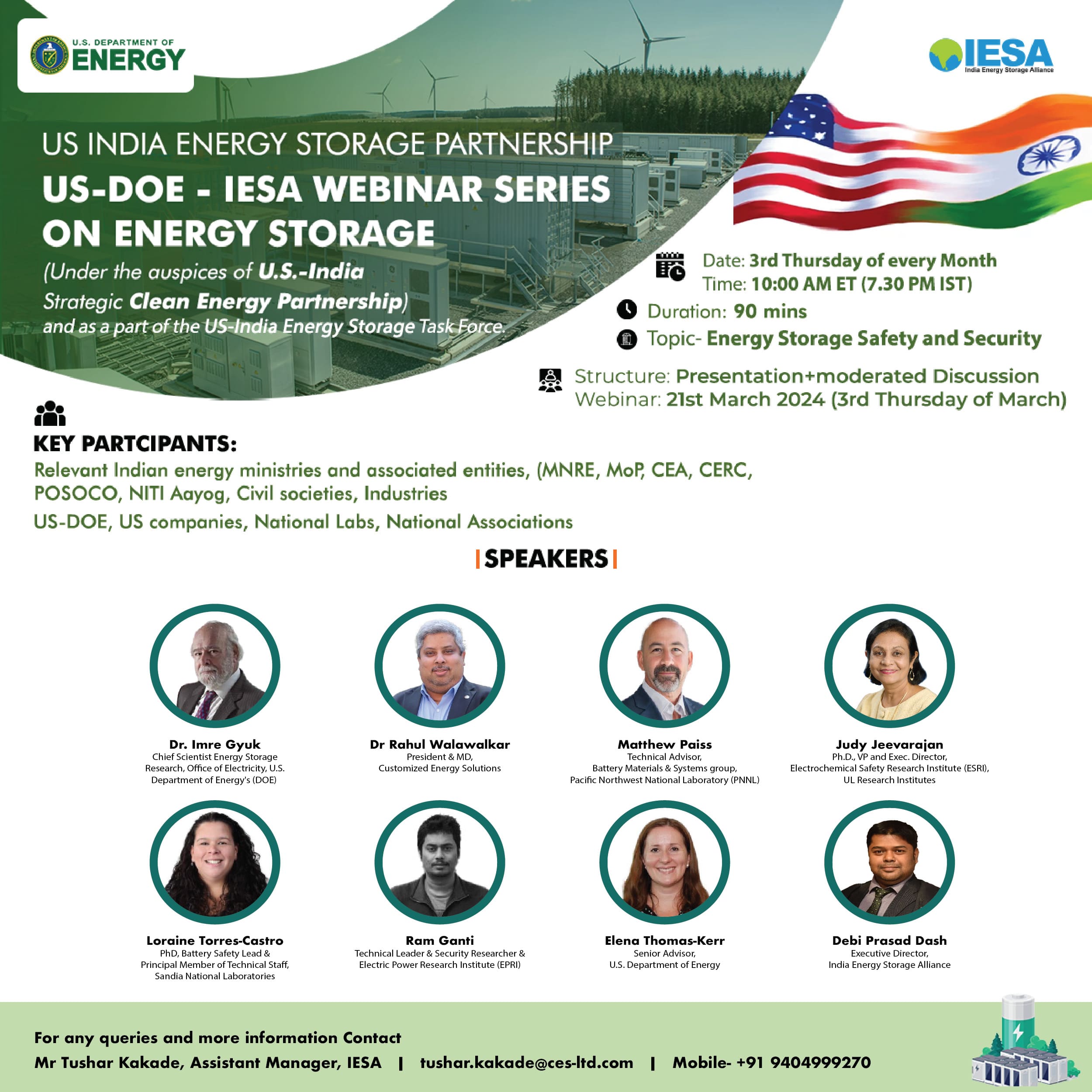 US DOE IESA Webinar Series